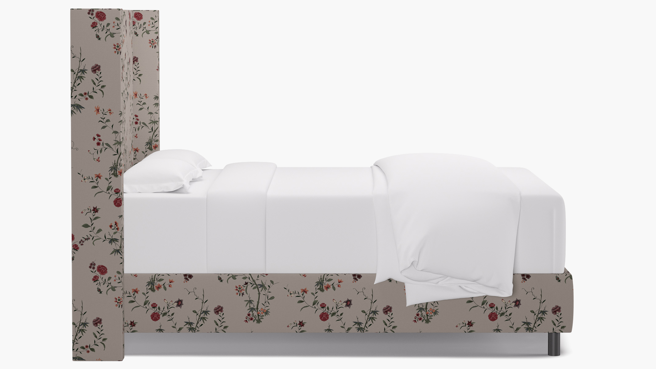 Multi Bamboo Garden Upholstered Custom Modern Wingback Bed | Full | The ...