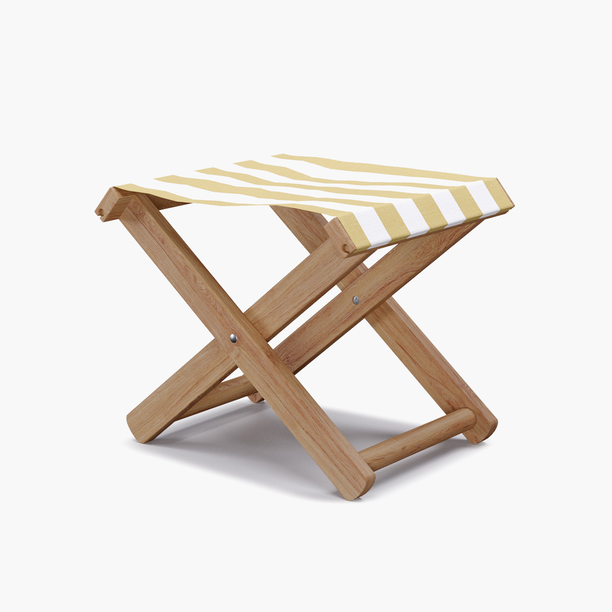 Citrine Cabana Stripe | Cabana Stool | The Inside