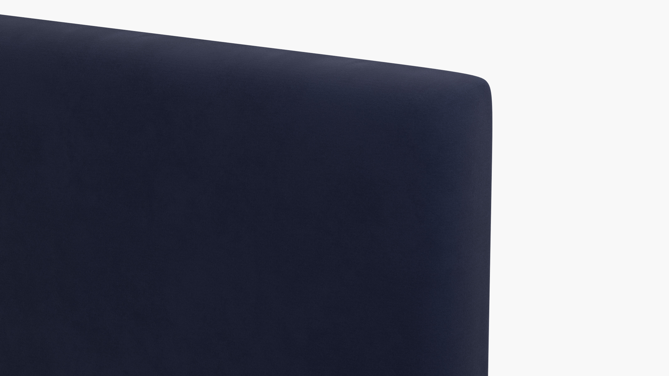 Navy Velvet | Square Back Headboard | Queen | The Inside